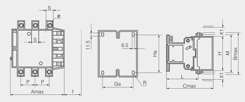 LC1-F115 115A 3 Poles 110V 220V Coil Magnetic AC Contactor| Alibaba.com
