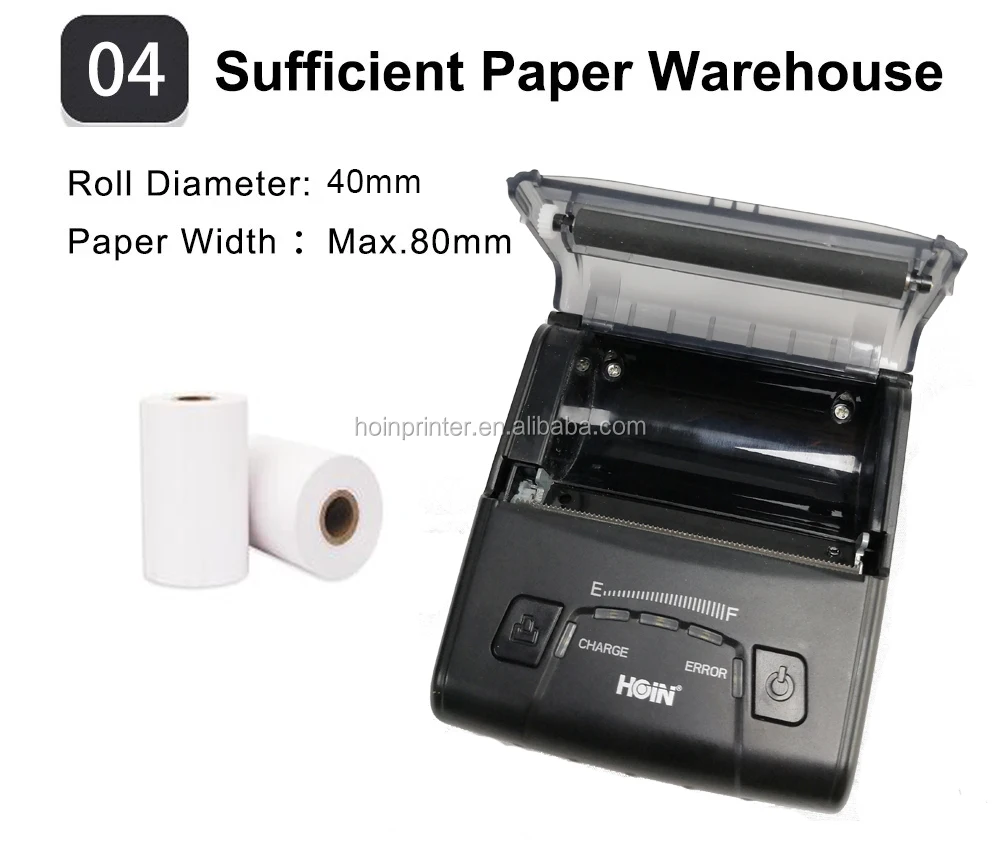 80 Mm Portable Android Thermal BT Printer for Logistic & Shop