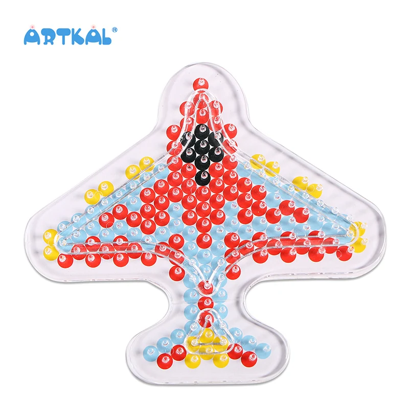 Artkal Beads Hobby Toys Airplane Template Pegboard Perler Beads 5mm ...