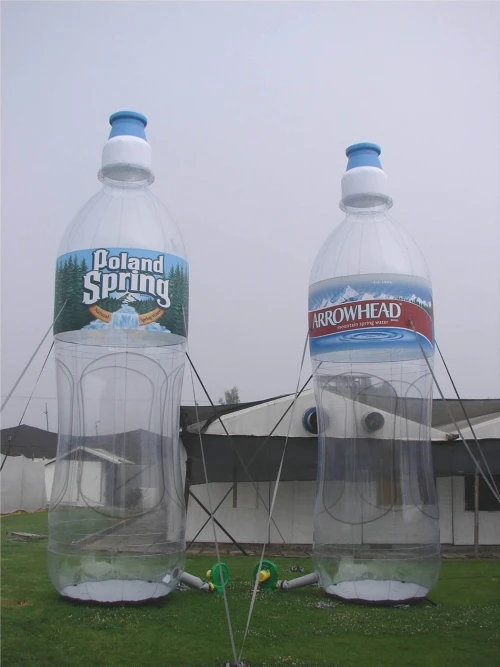 Giant Transparent PVC Inflatable Wine Drink Bottle