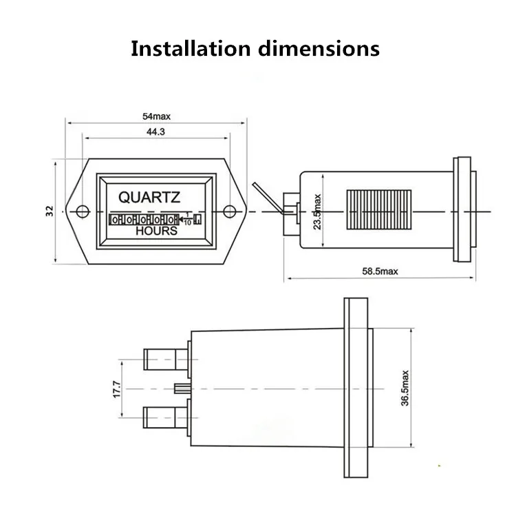 Industrial Timer Counter - DOTO SYS Hour Meter 220v 110v