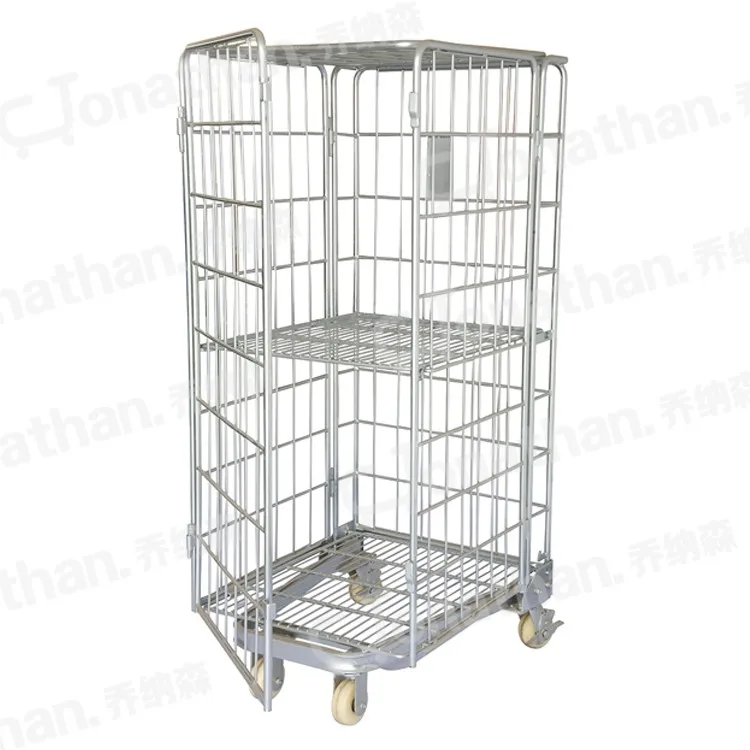 Roll ContainerC-3 Foldable Mesh Pack and Roll Cage Trolley| Alibaba.com