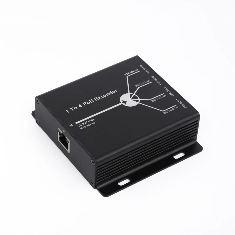 OEM Poe Extender - 1 in 4 Out Poe Extender for 4k HD over IP