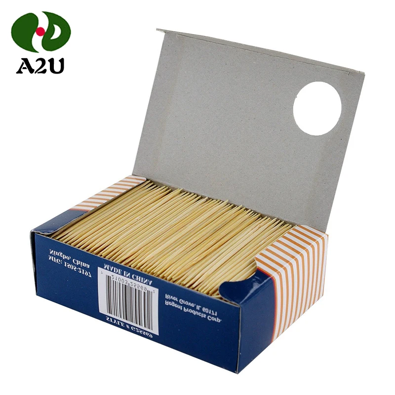 Children Disposable Wooden Toothpicks Customizable logo Colorful ...