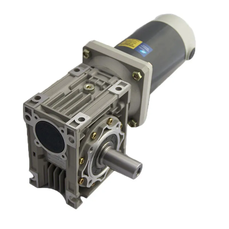 12v 24v DC Motor with Worm Gear Box - High Torque & Low Speed