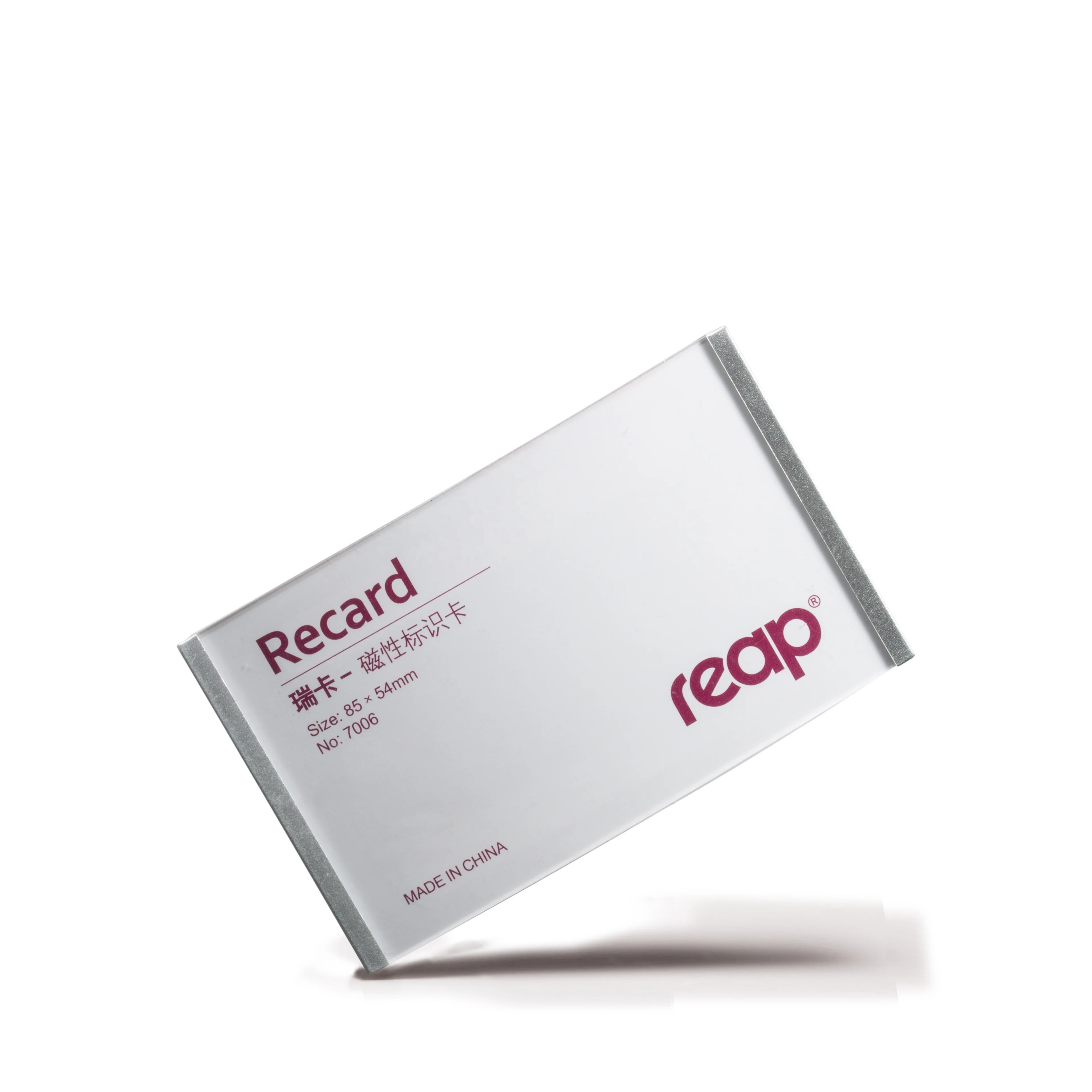 Reap Plastic Reusable Name Badge With Safety Pin,Business Card Name ...