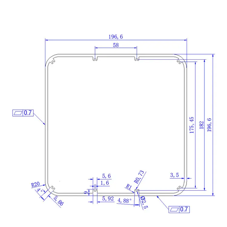 Hongfa Manufacture Extruded Aluminum Profile Enclosure Custom ...