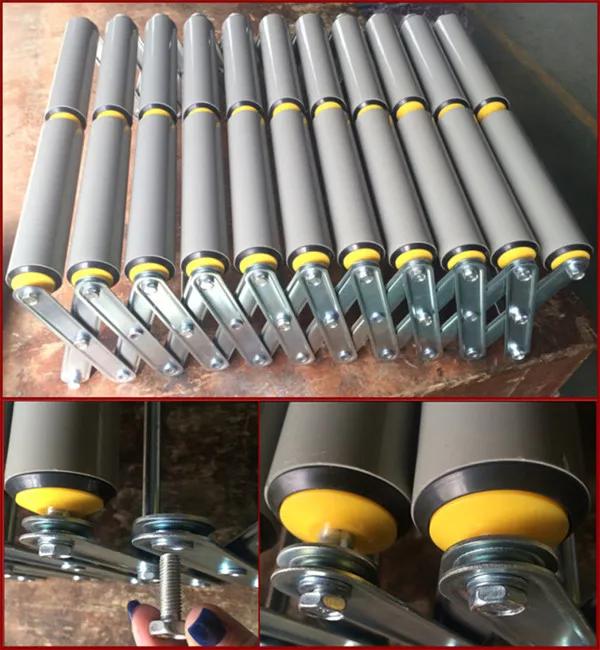 25mm Diameter Spring Loaded Galvanized Gravity Roller Idler