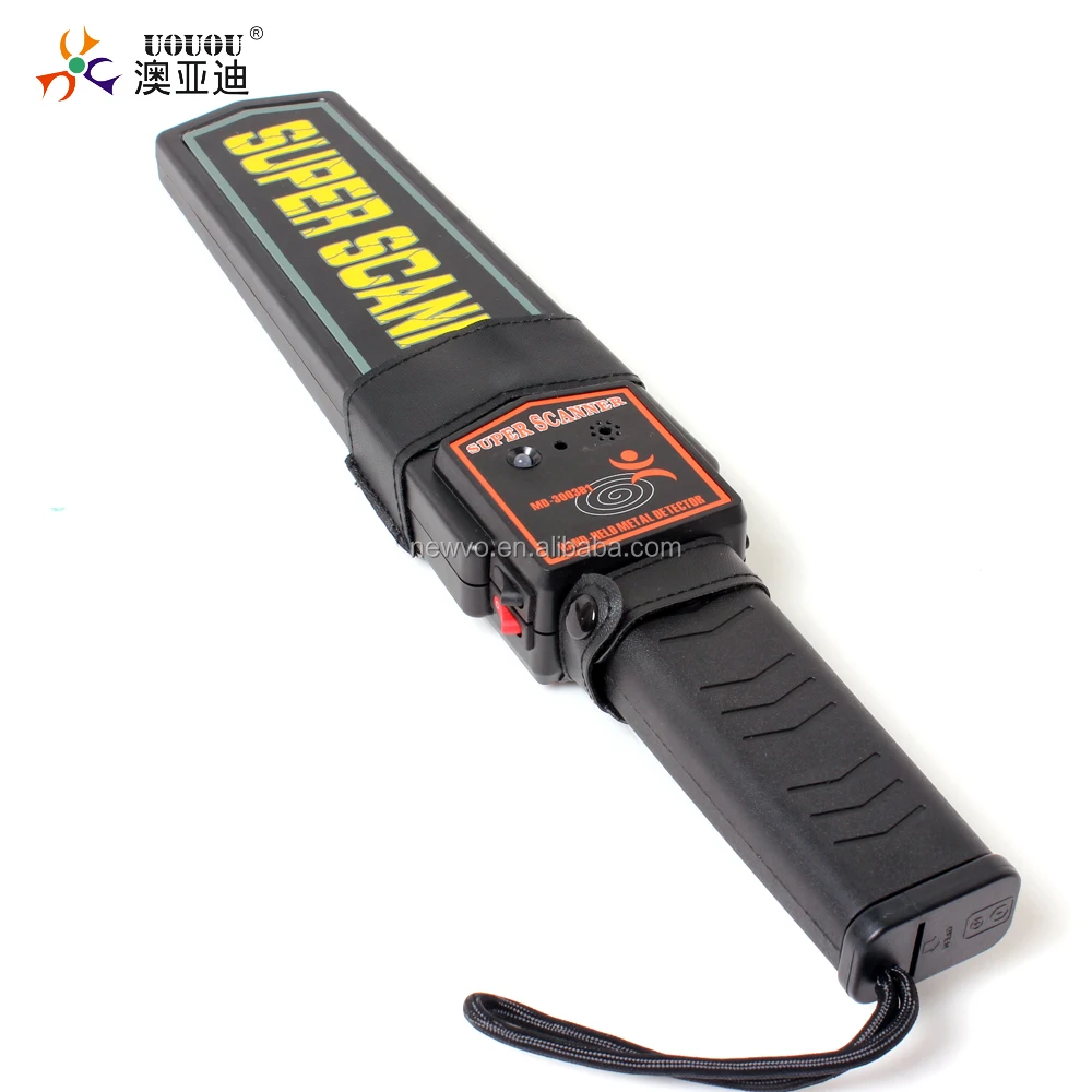 Hand Held Security Full Body Wand Metal Detector Scanner Md-3003b1 ...