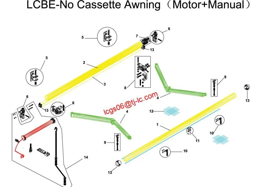 High Quality Retractable Awning Accessories by Coolspace