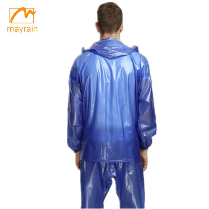 2 Pieces Lightweight Waterproof PVC Rainsuit - Logo Printing