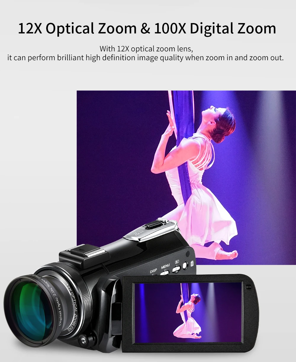 Ordro Professional 4k Camcorder Uhd Live Streaming Camcorder Youtube ...