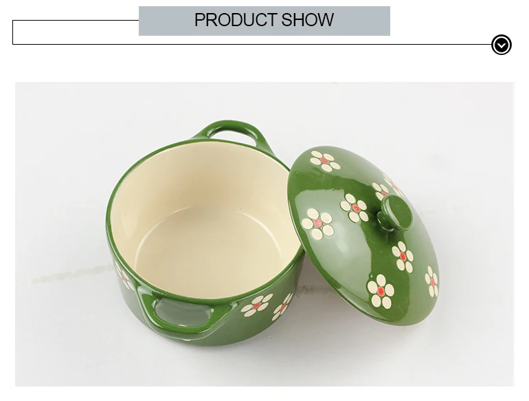 Cute Mini Restaurant Cookware Ceramic Insulated Casserole Dish Set ...