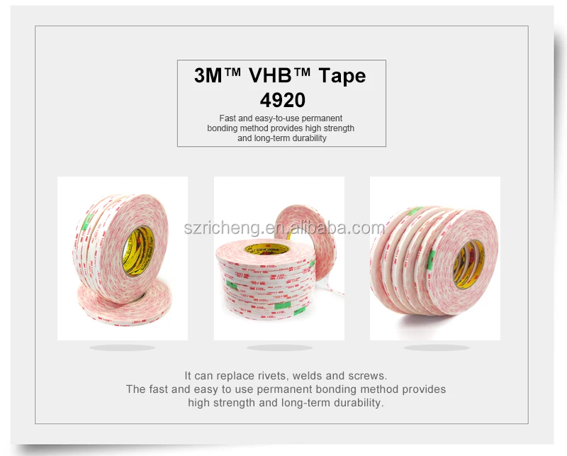 3M Brand Die Cut Sticker 4920 - Double Coated Acrylic Foam Tape