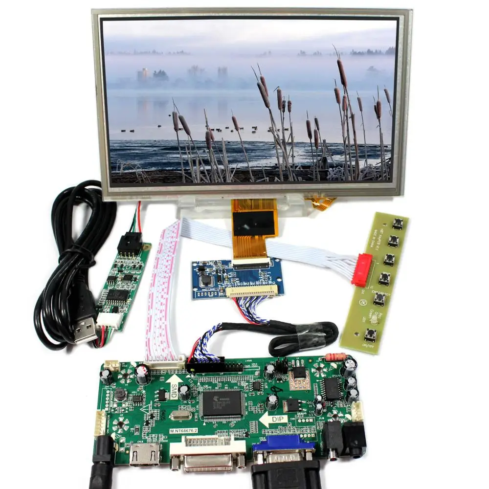 Controlador Lcd Kit De Placa Con 8 Pulgadas 1024x600 Pantalla Táctil Lcd Panel - Buy Placa De ...
