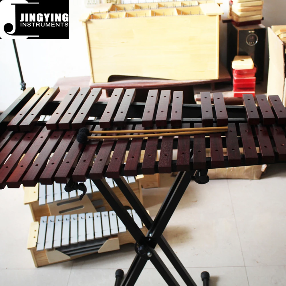 37 Tone Red Wood Xylophone with Stand - Perfect for Music