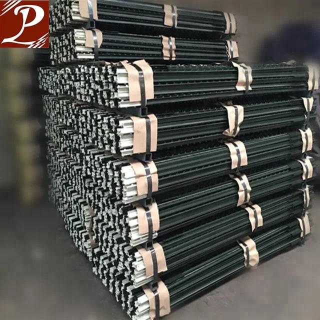 America Type Green Painted 6.5ft Metal T Post Farm Fence