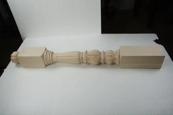 Handrails Railing Stair Wood Hand Carved Balusters EFS