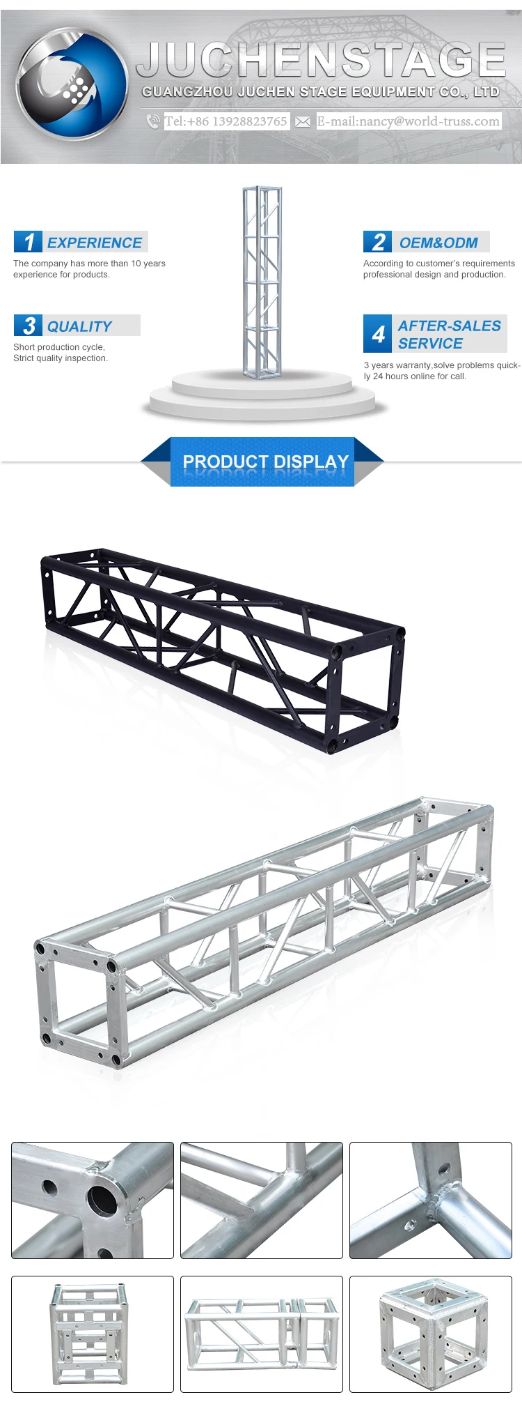 Exhibition Booth Roof Bolt Lighting Triangle Truss Concert Aluminum ...