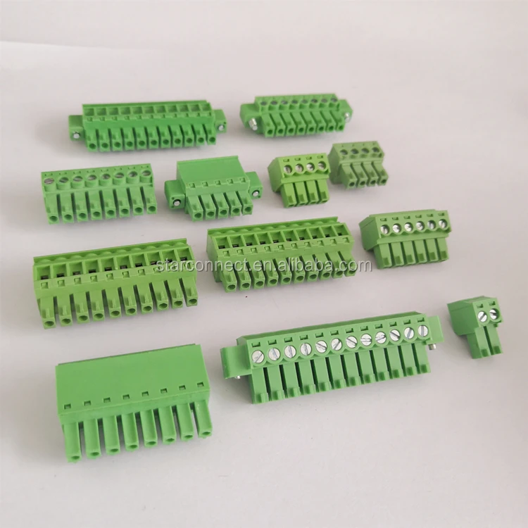 3.5mm PCB Screw Terminal Blocks Connector Plug Pin Right Angle 3.5/3.81mm Pitch Header Socket 2 ...