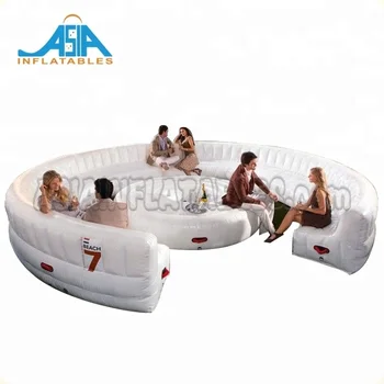 Cheap White Inflatable Modern Lounge Sofa For Party / Pvc Round ...