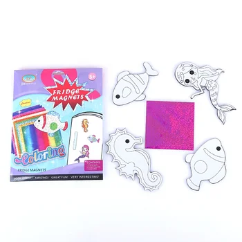 Customized Size Magnetic Coloring Sheet Kids Creative Diy Fridge Magnet ...