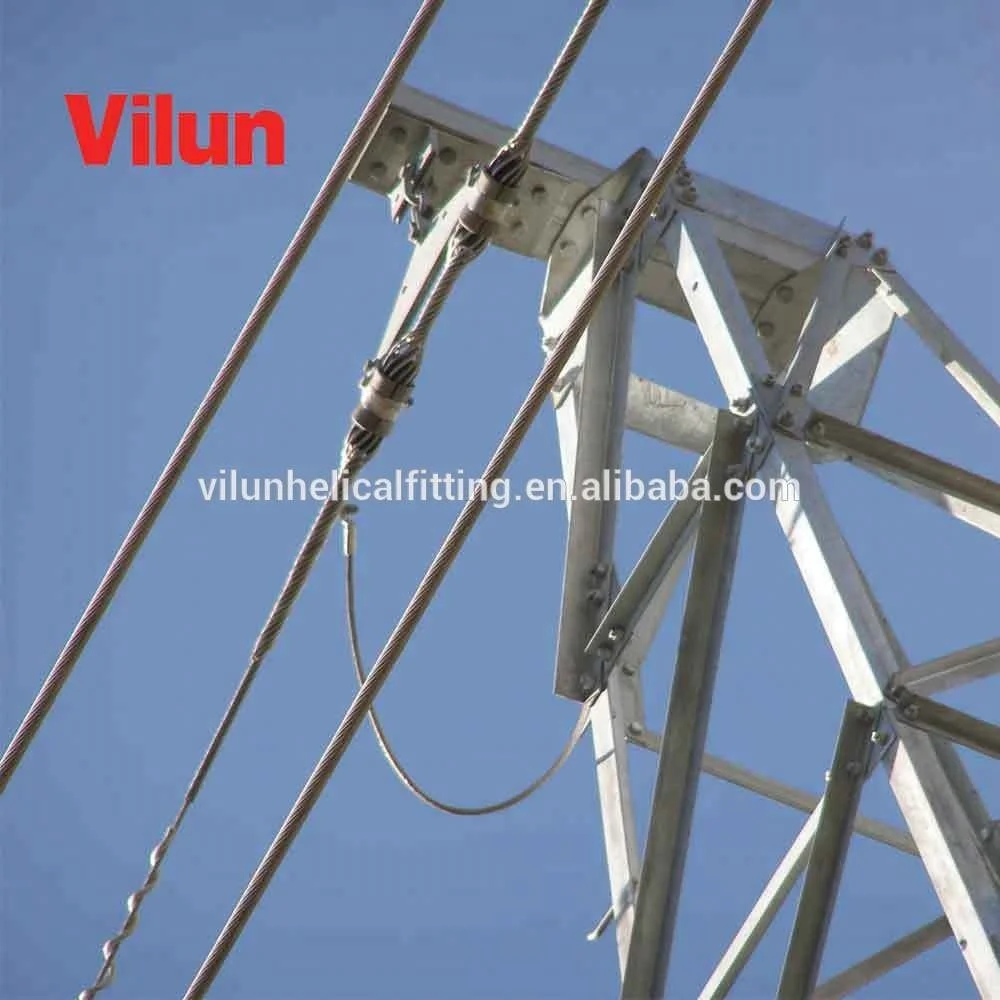 Helical-formed Tangent C Band Lnb Preformed Aluminum Suspension Clamp ...