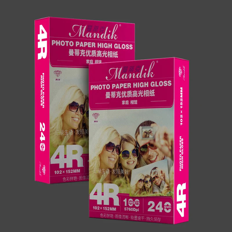 High Glossy Photo Paper 4R - Perfect for Albums & Prints