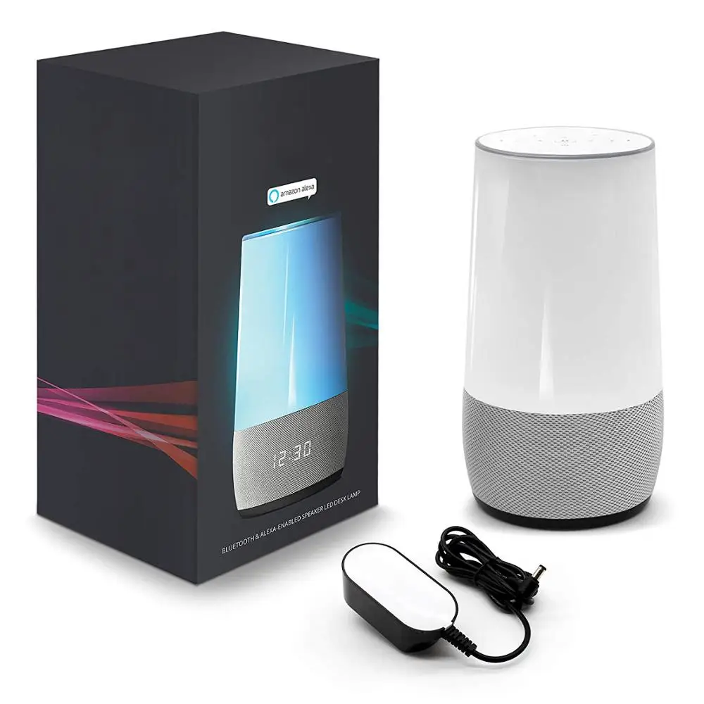 Amazon Alexa Built-in Multi-color Led Desk Light Lamp V4.0 Bt Smart ...