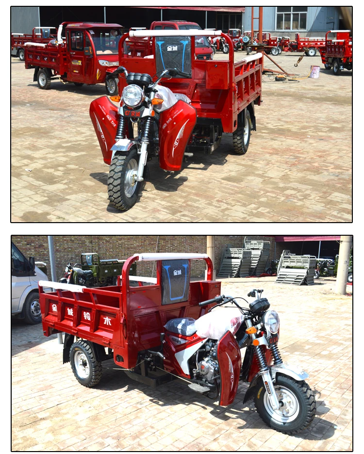 Chinese 3-Wheel Motorcycle 200cc-300cc Motorized Cargo Tricycle with ...