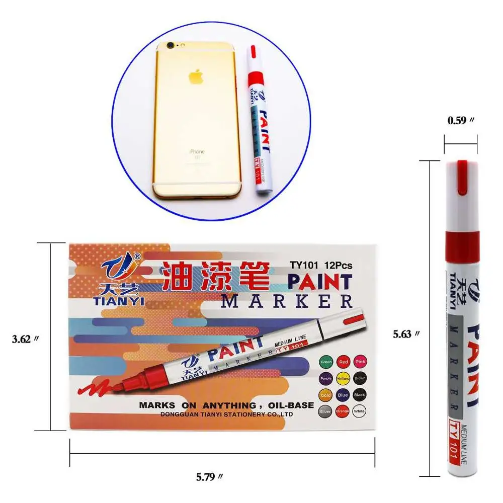 Extra Fine Point Acrylic Paint Pen Set Liquid Glitter Pen Acrylic Paint ...