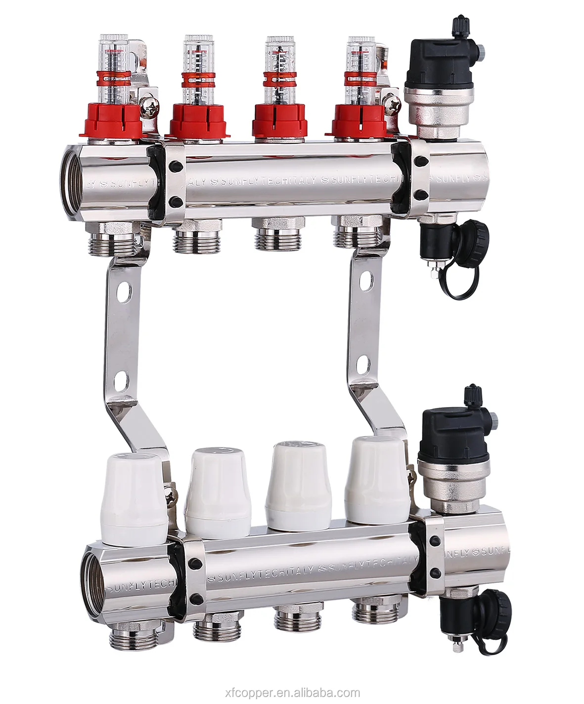 Factory Price Brass Manifold Water Collector For Radiant Floor Heating ...