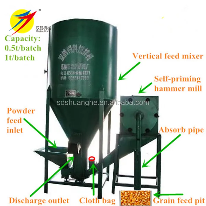 Mixers Machine Corn Crusher And Mixer Machine For Making Animal Feed ...