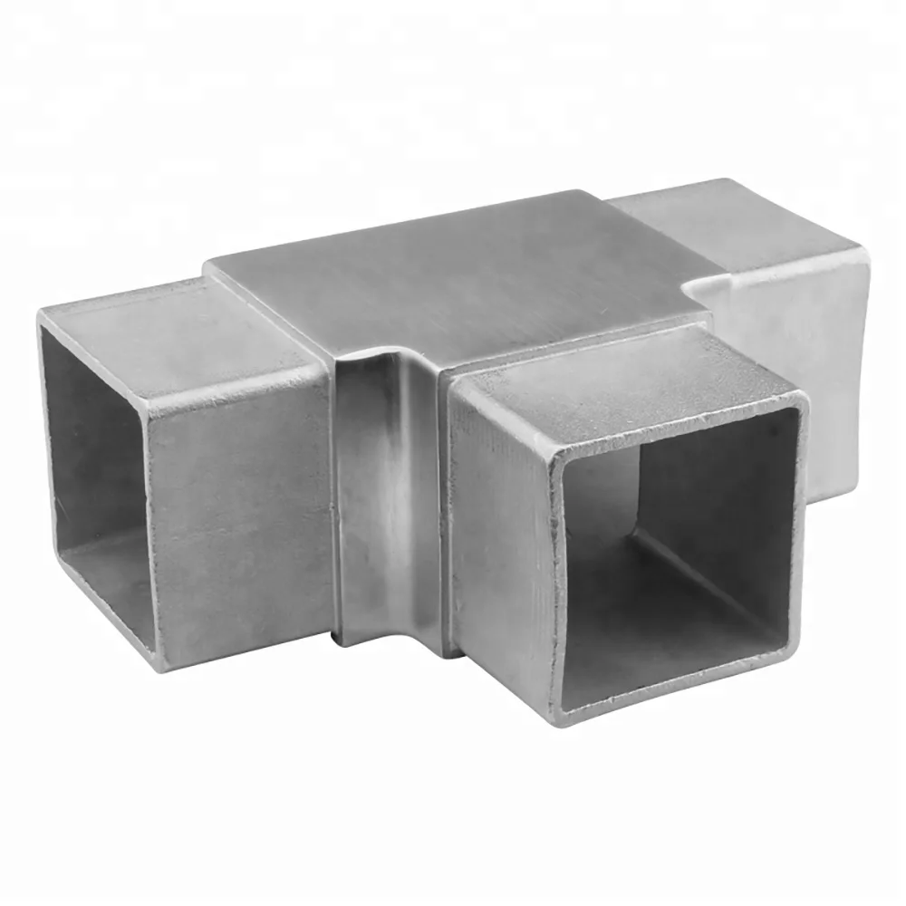 Stainless Steel Handrail Elbow 3 Way Square Tube Connectors| Alibaba.com