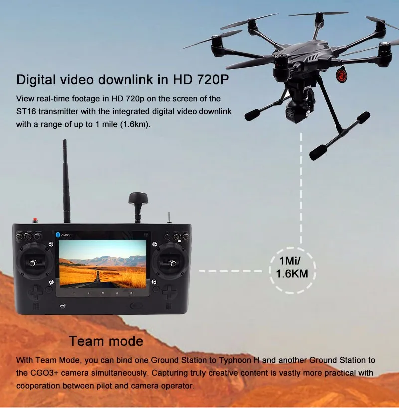 Yuneec Typhoon H Drone With 4k Camera Rc Quadcopter Rc Drone H480 ...