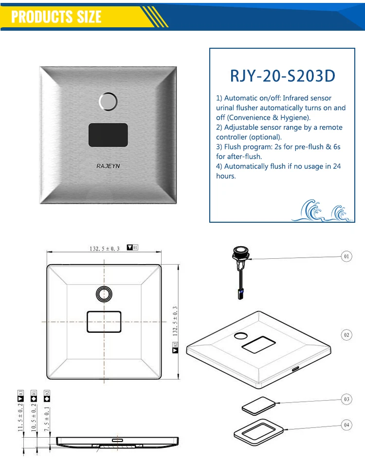 Ce Sensor Flush Touchless Toilet Sensors Flushometer New Designed ...