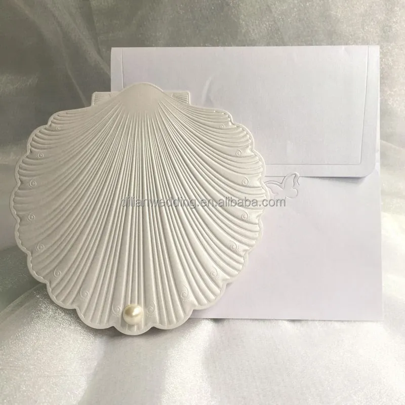 Clam Shaped Invitations