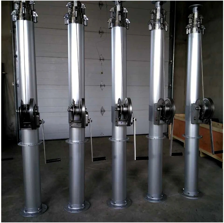 Field Street Rapid Deployment Mobile 6m Manual Hand Crank Telescopic ...