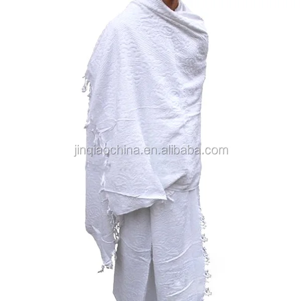 2 Piece Ihram Ehram Ahram White Hajj Towel Adult Size Cloth + Waist ...