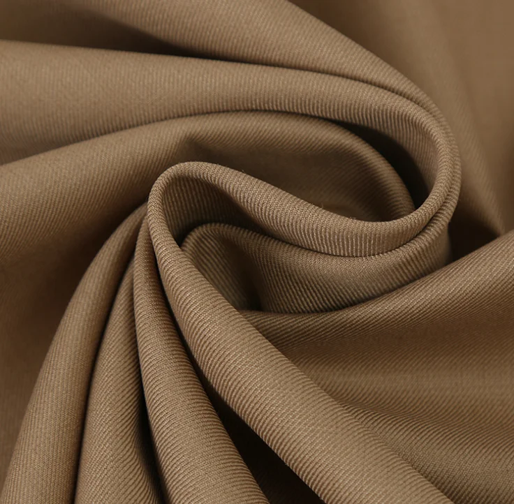Visual Arts Poly/Rayon Brown Suiting Fabric Fabric etna.com.pe