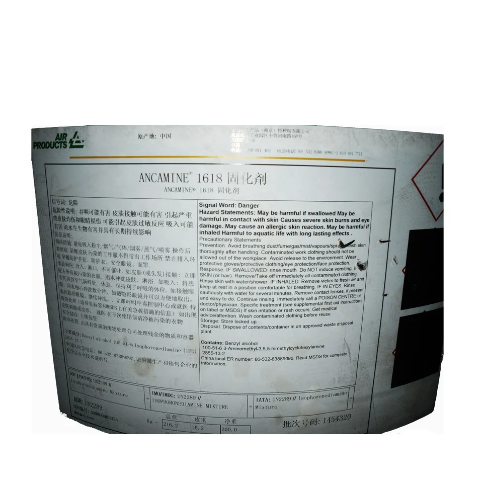 Ancamine 1618 Low Color Viscosity Epoxy Curing Agents And Modifiers For ...