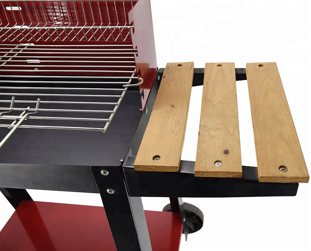 Factory Outdoor Simple Bbq Grill Trolley Chicken Rotisserie Charcoal ...