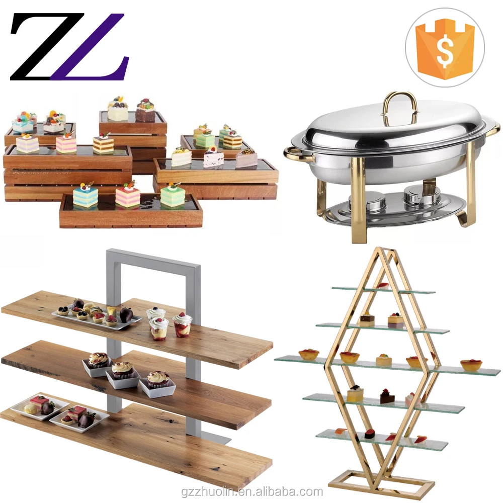 Catering materials and equipments beauty buffet products luxury wooden ...