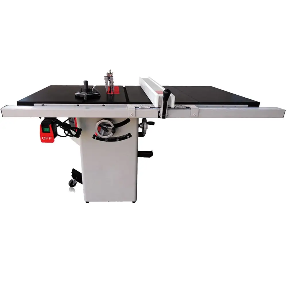 10"table Saw Granite /cast Lron Cabinet Saw With Riving Knife,30"rail ...