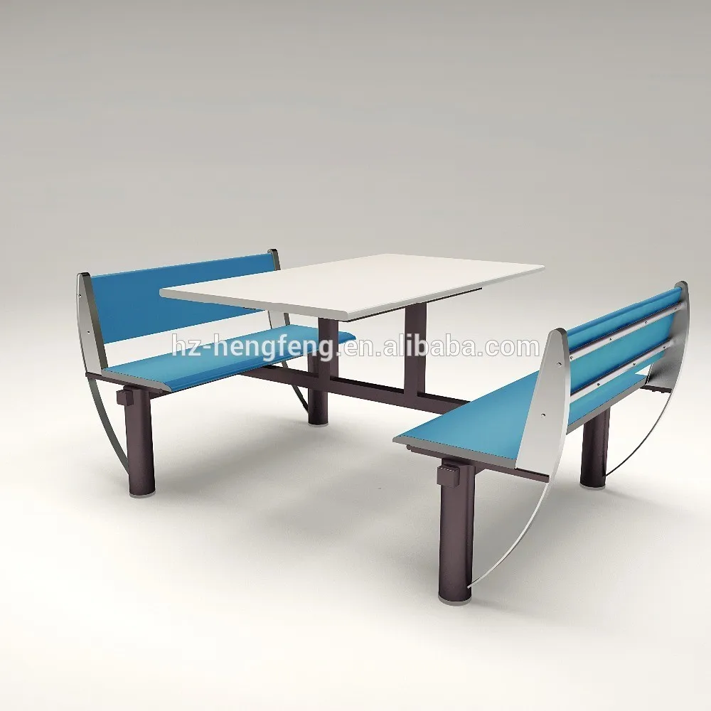 Modern Bamboo Fast Food Restaurant Benches and Tables