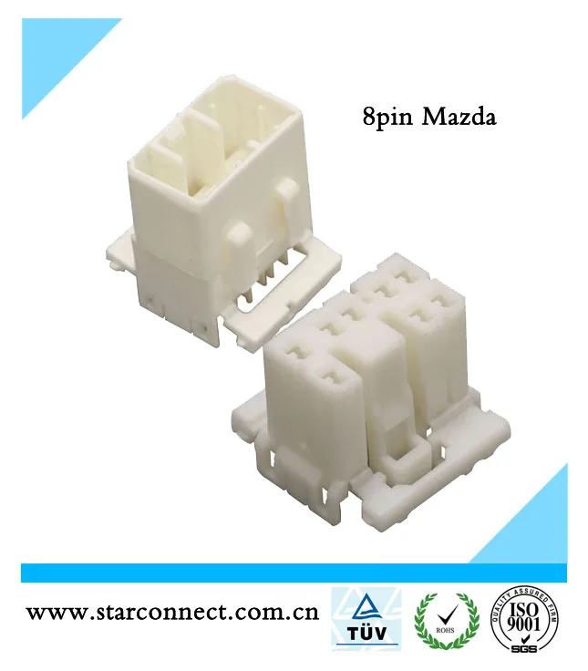 Automotive 8 Pin Male Female Car Radio Wire Connector for Mazda DJ7081-1.8-21