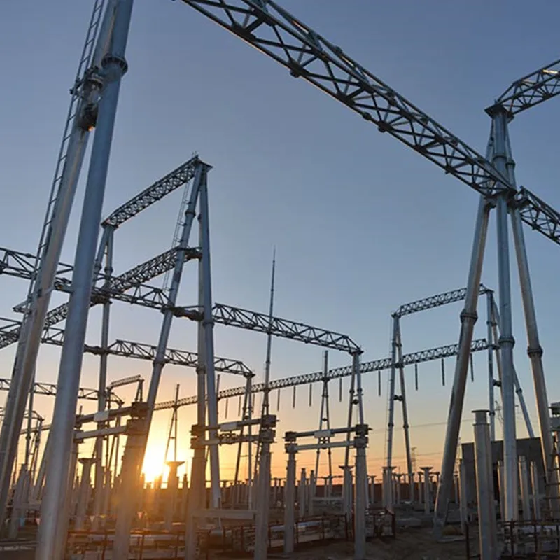 ISO 9001 Power Transformer Substation Tubular Structure