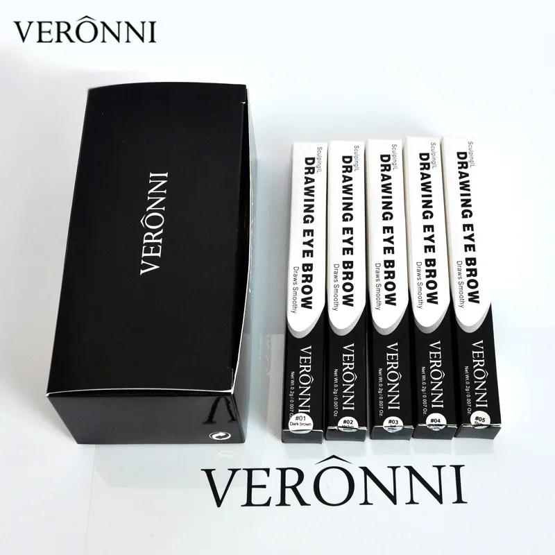 Veronni 5 Colors Eyebrow Tint Cosmetic Natural Eyebrow Tattoo Pen ...