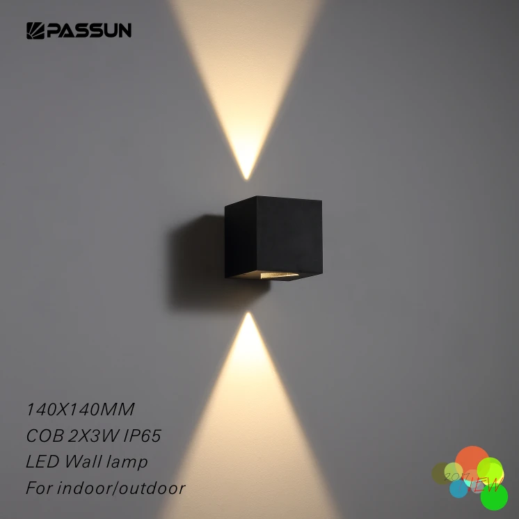 Passun Up Down 60 Degree Beam Angle Aluminium 3wx2 Led Boundary Wall ...