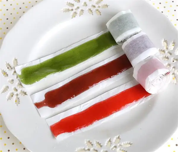 FUWEI Fruit Rollies Tape Vegetarian Gummy Jelly Pectin Candy